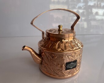 Copper Tea Pot - Etsy