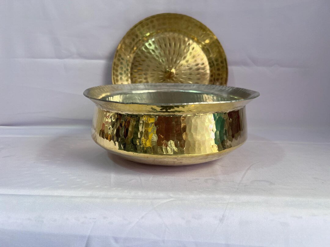 Handmade Brass Handi for Biryani Buy Cooking Traditional Indian Handi ...