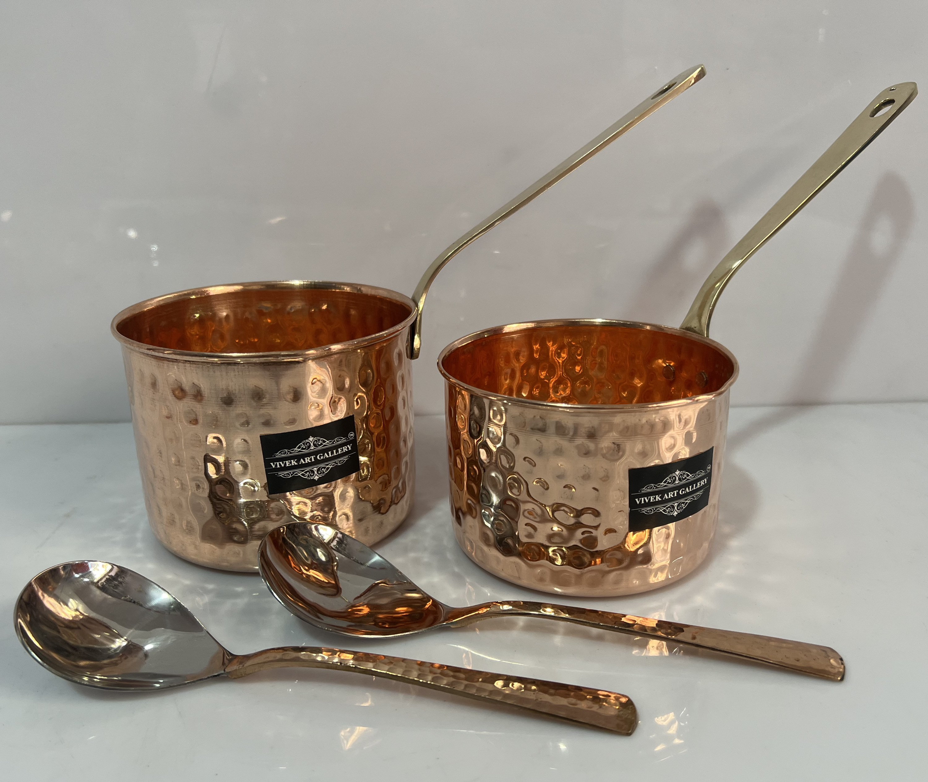 Handmade Hammered Pure 100 % Copper Kadai Cooking Pan Sos Pan - Etsy