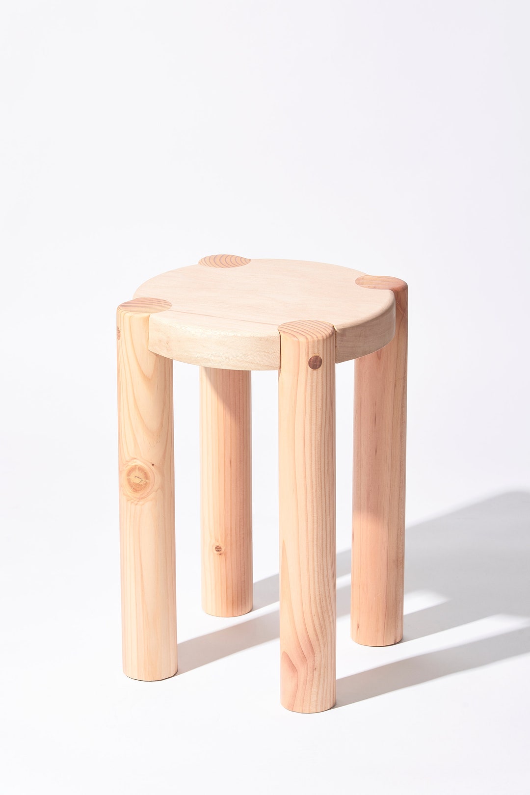 Handmade Douglas Fir Wood Stool: Scandinavian Plant Stand or Seating - Etsy