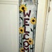 Sunflower Welcome hand-painted Sign - Etsy