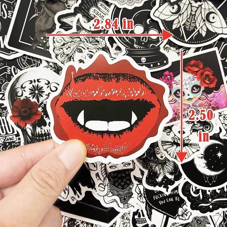 Gothic Stickers 300PCS Pack Cool for Teens Vinyl Punk Gothic - Etsy