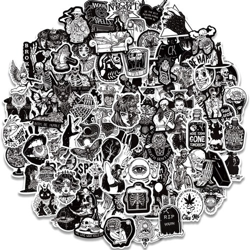 Gothic Stickers 300PCS Pack Cool for Teens Vinyl Punk Gothic - Etsy