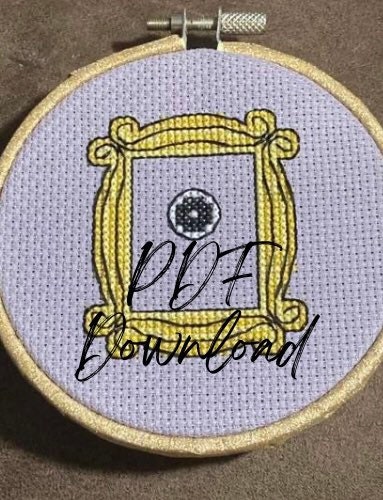 Friends TV Show Door Frame || Cross Stitch Pattern || PDF Download - Etsy