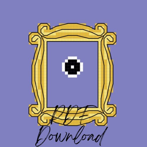 Friends TV Show Door Frame || Cross Stitch Pattern || PDF Download - Etsy