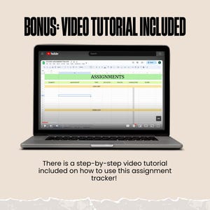 Semester Assignment Tracker for Students, Student Planner, Digital ...