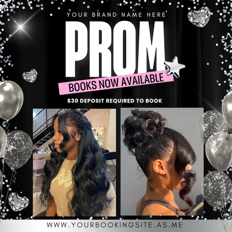 Editable Prom Bookings Flyer, Prom Specials Flyer, Prom Books Open ...