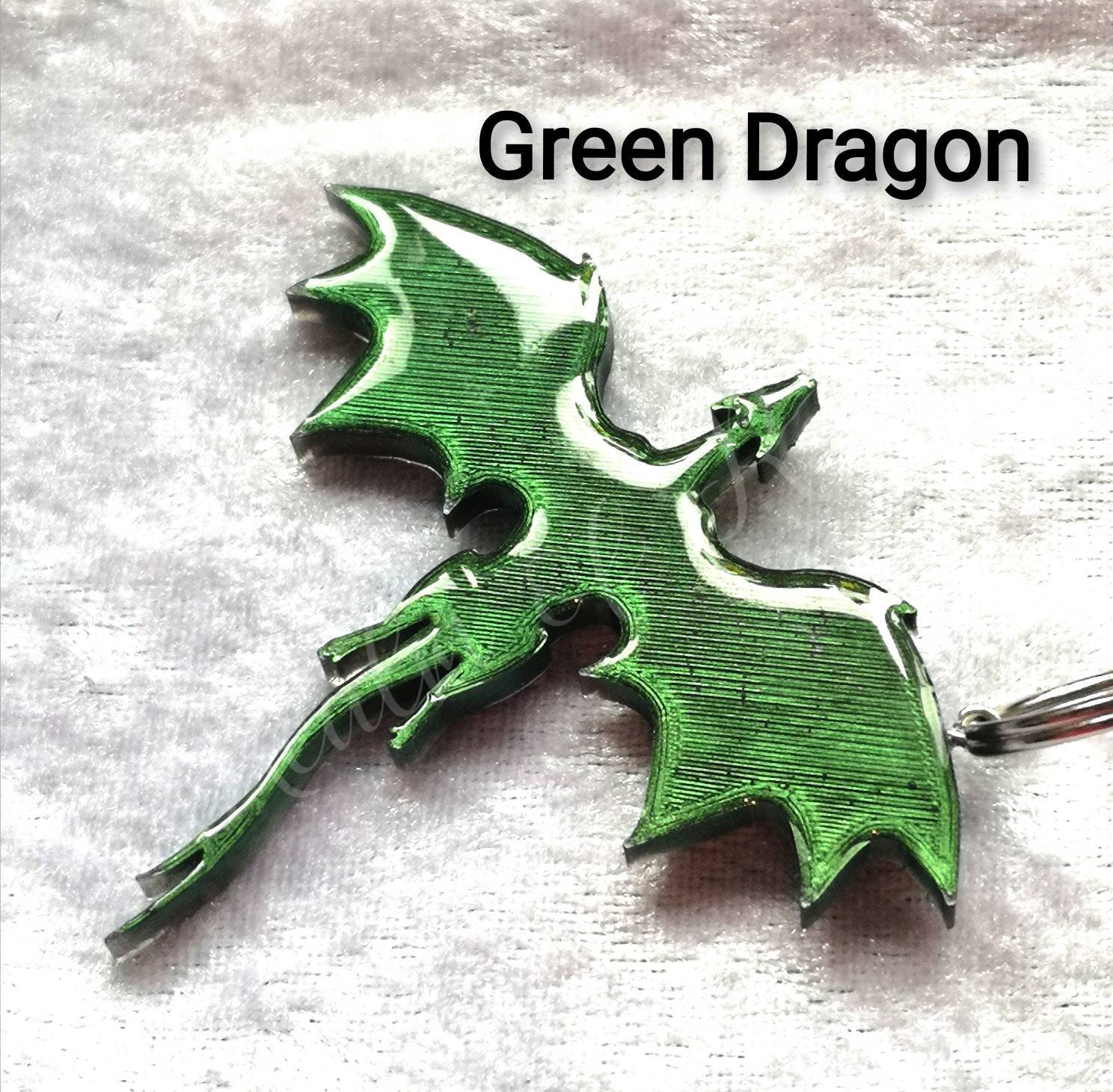 Resin Keyring Dragon Key Chain Dragon Gift D&D Key Chain - Etsy België