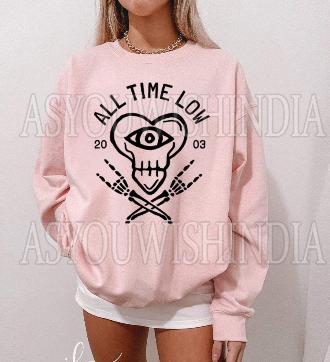 All Time Low est. 2003 T-Shirt, All time Low tour 2023 double side ...