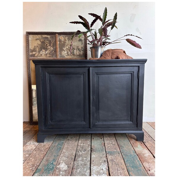Antique Black Sideboard - Etsy