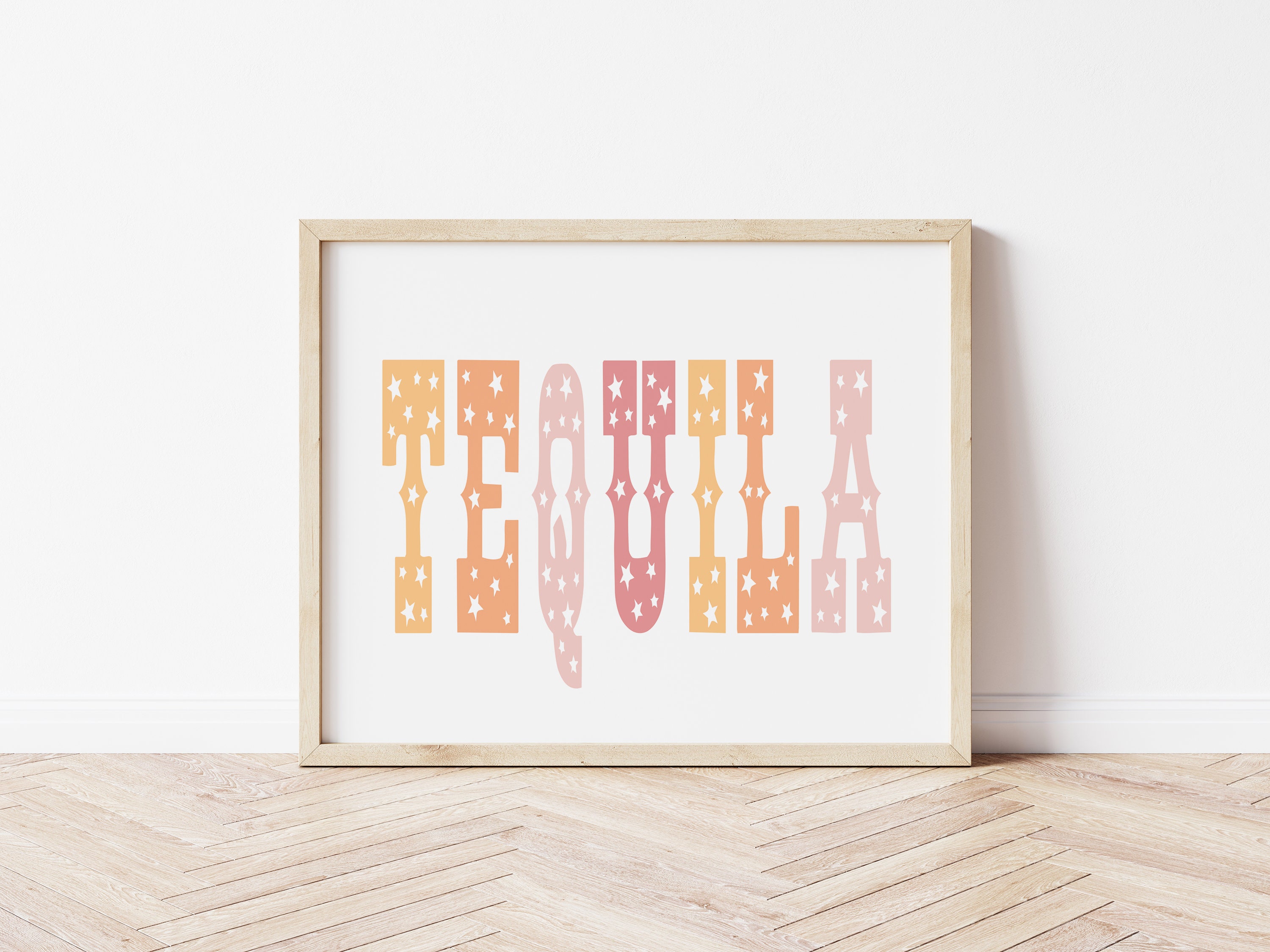 Tequila Poster Digital Download, Colorful Wall Art, Bar Cart Art ...