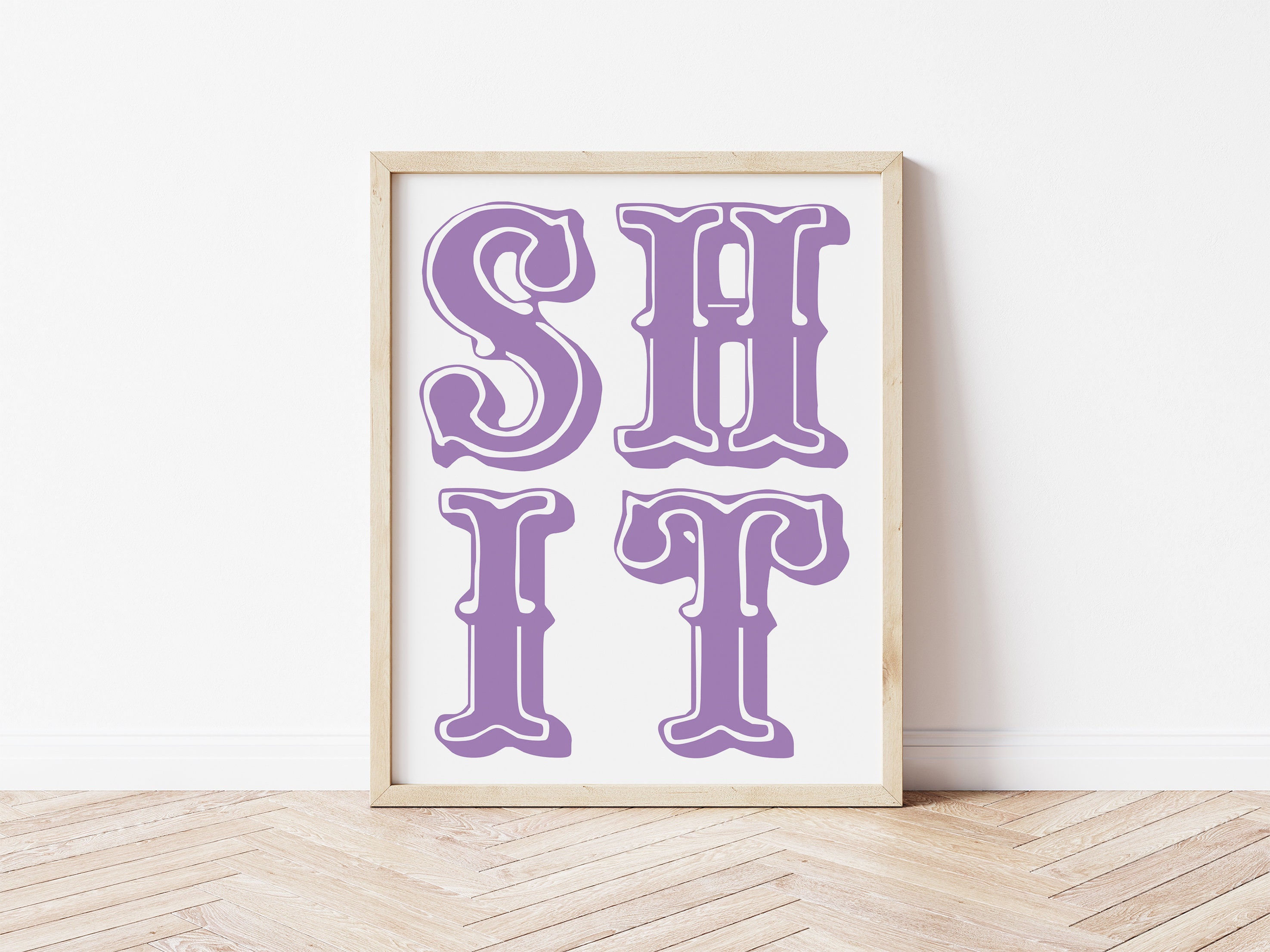 Lila Fancy Shit Poster, Fancy Shit Art Print, Digitaler Download ...