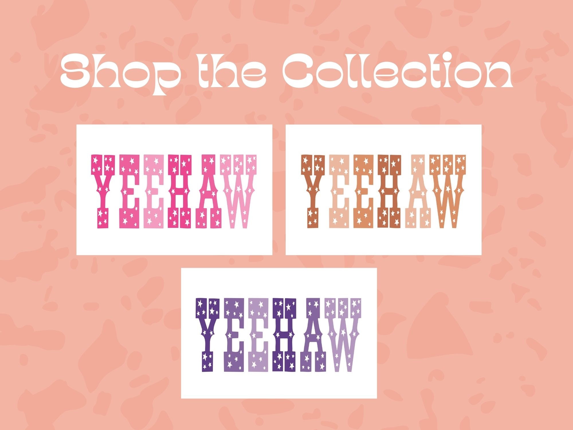 Yeehaw Poster, Digital Download, Hot Pink Yeehaw Print, Star Art ...