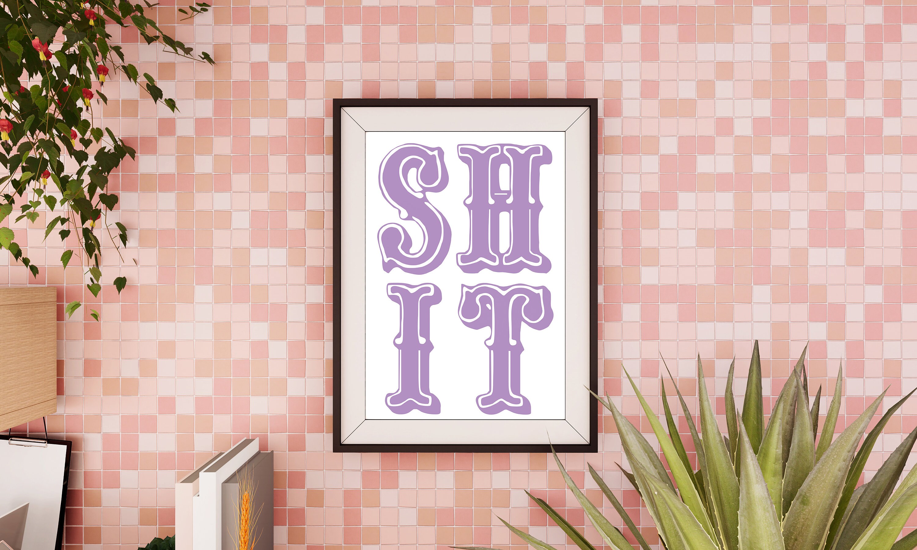 Lila Fancy Shit Poster, Fancy Shit Art Print, Digitaler Download ...