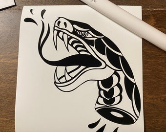 Snake Tattoo Sticker | Etsy