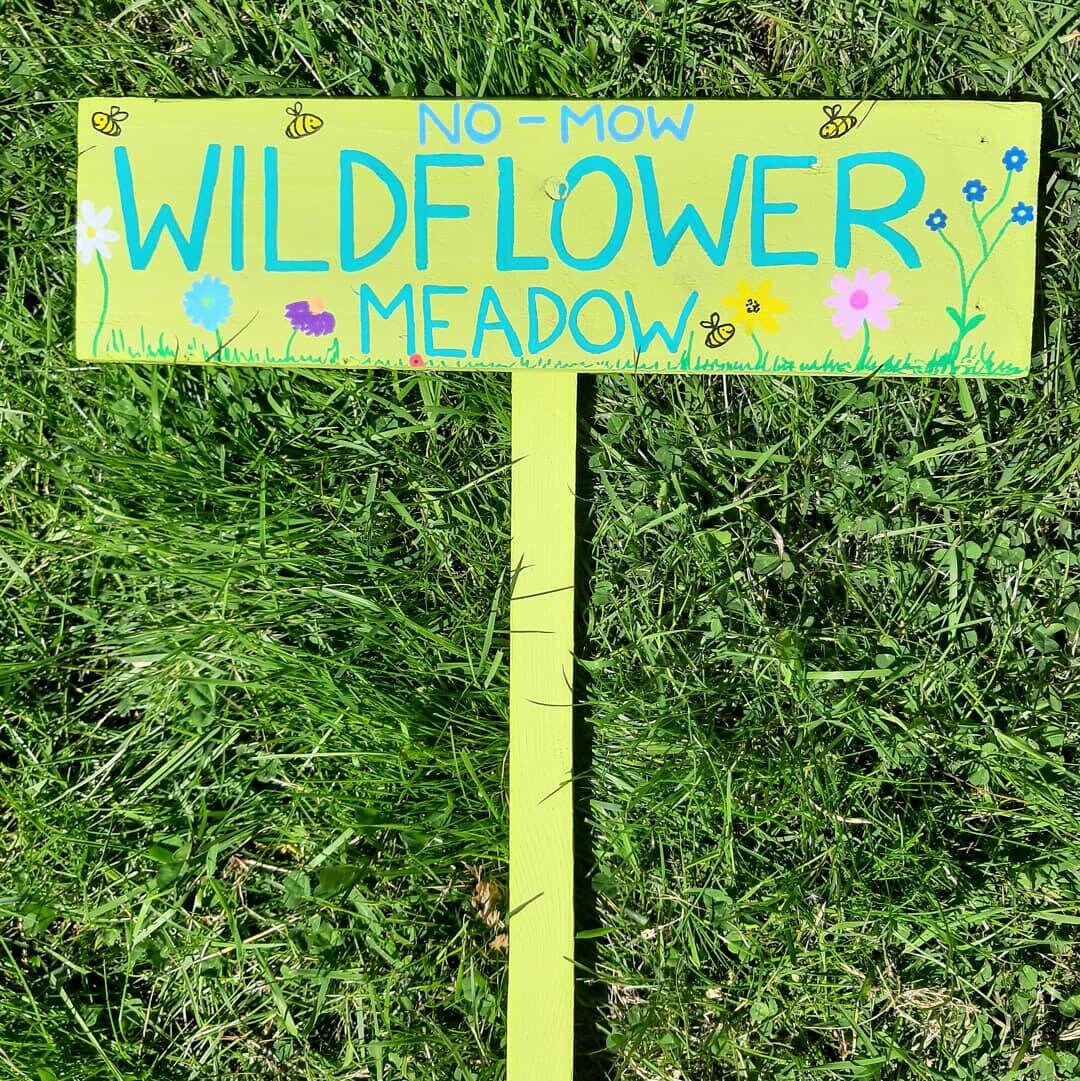 Wildflower Meadow Wooden Sign Original Artwork Colour Sign | Etsy UK