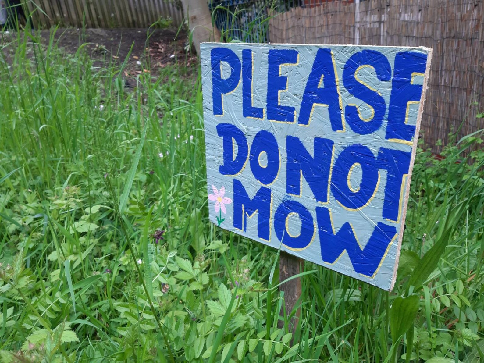 Wildflower Meadow Wooden Sign Original Artwork Colour Sign | Etsy UK