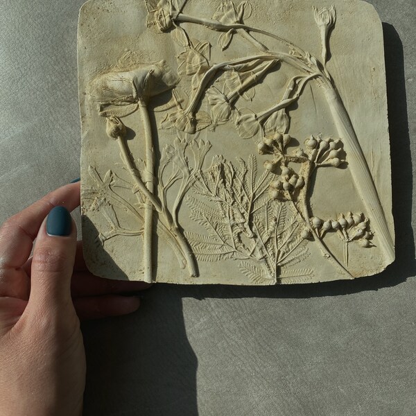 Botanical Bas Relief - Etsy