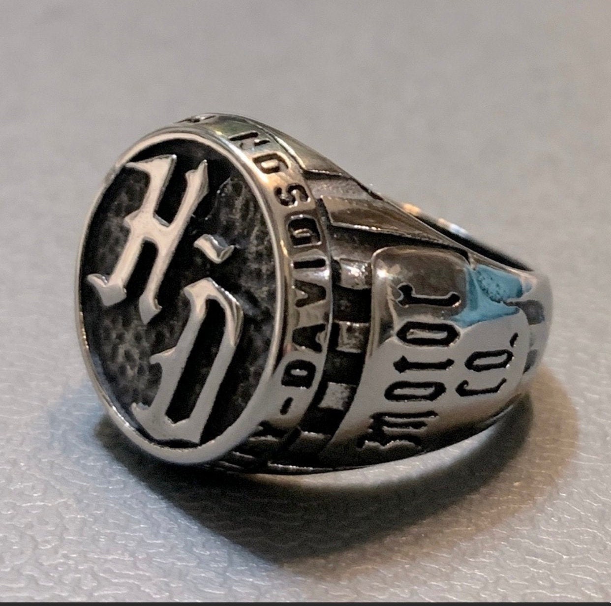 Harley Davidson Biker Ring 316L Stainless Steel 24 HOUR SHIPPING - Etsy