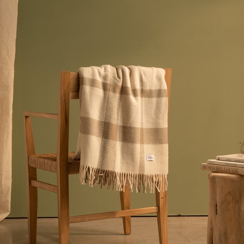 Plaid Wool Throw - Etsy