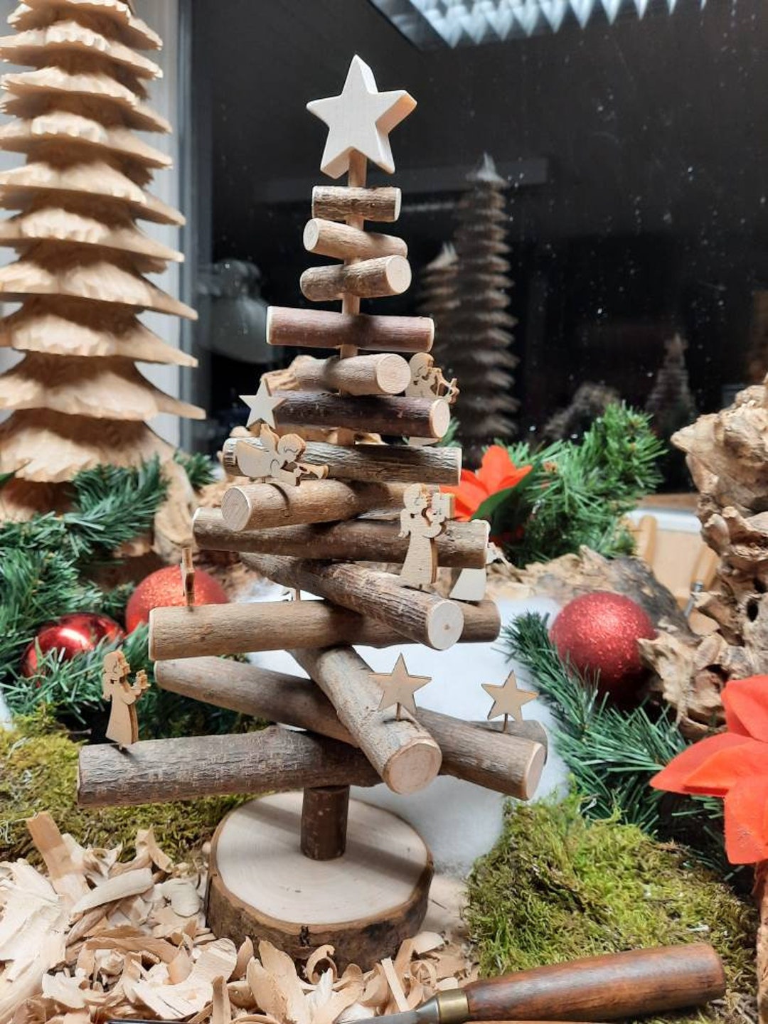 Christmas Tree Made of Branch Wood/ Fir Tree/ Decorative Fir Tree/ Fir ...