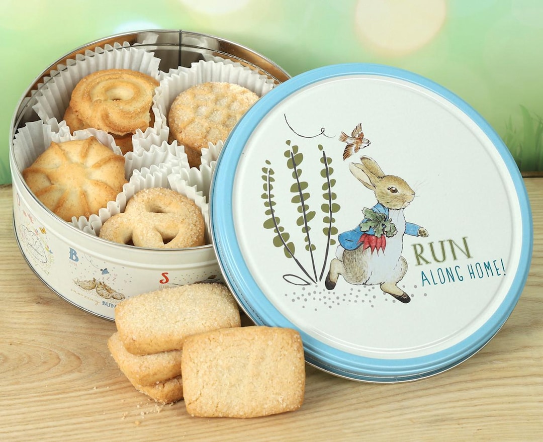 Cute Peter Rabbit Tin Filled With Danish Cookies. This Beautiful ...