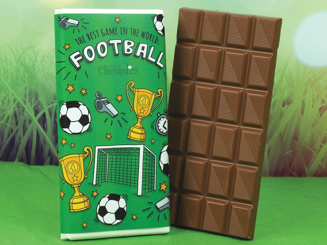 Football Chocolate Bar. Fun Milk Chocolate Football Bar. Ideal to ...