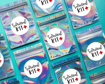 Hangover Kit Sticker Round Circle Survival Recovery - Etsy