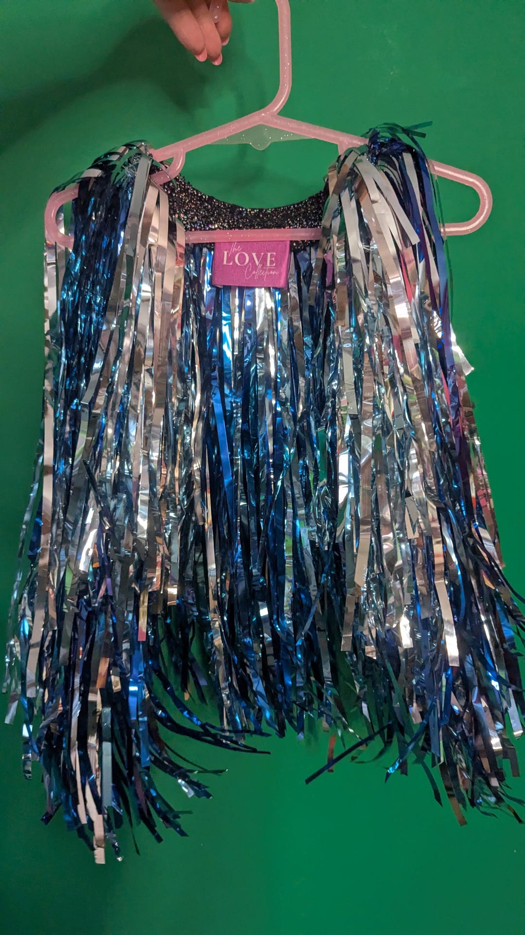 Swiftie Showgirl Costume Shimmery Sparkly Tinsel Cape: Handmade ...