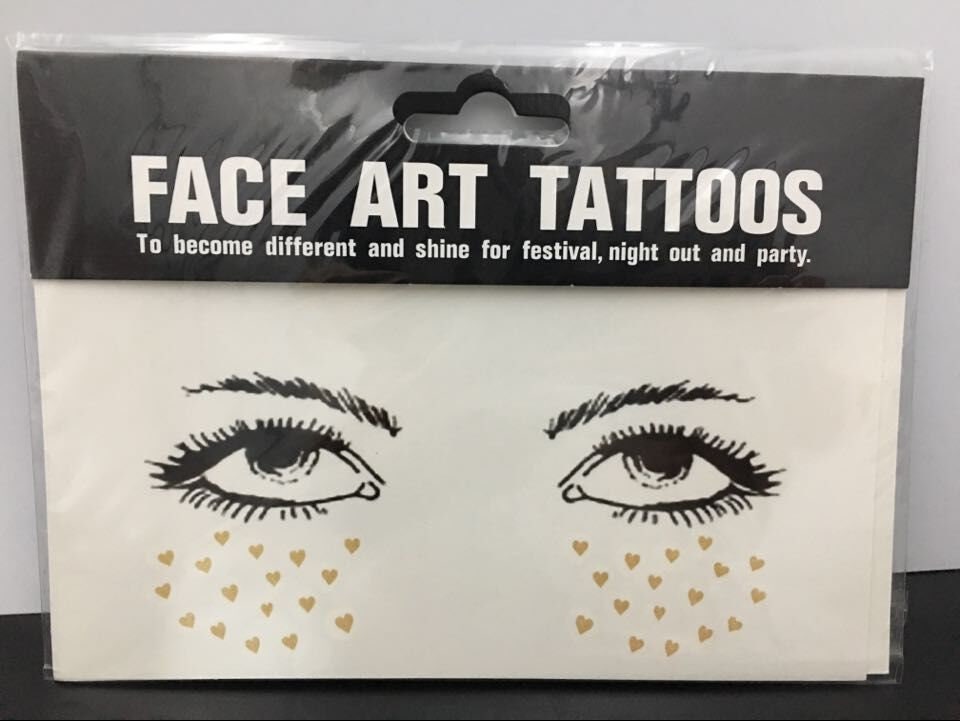 Face Tattoos Fake Tattoos Festive and Reunion Makeup - Etsy