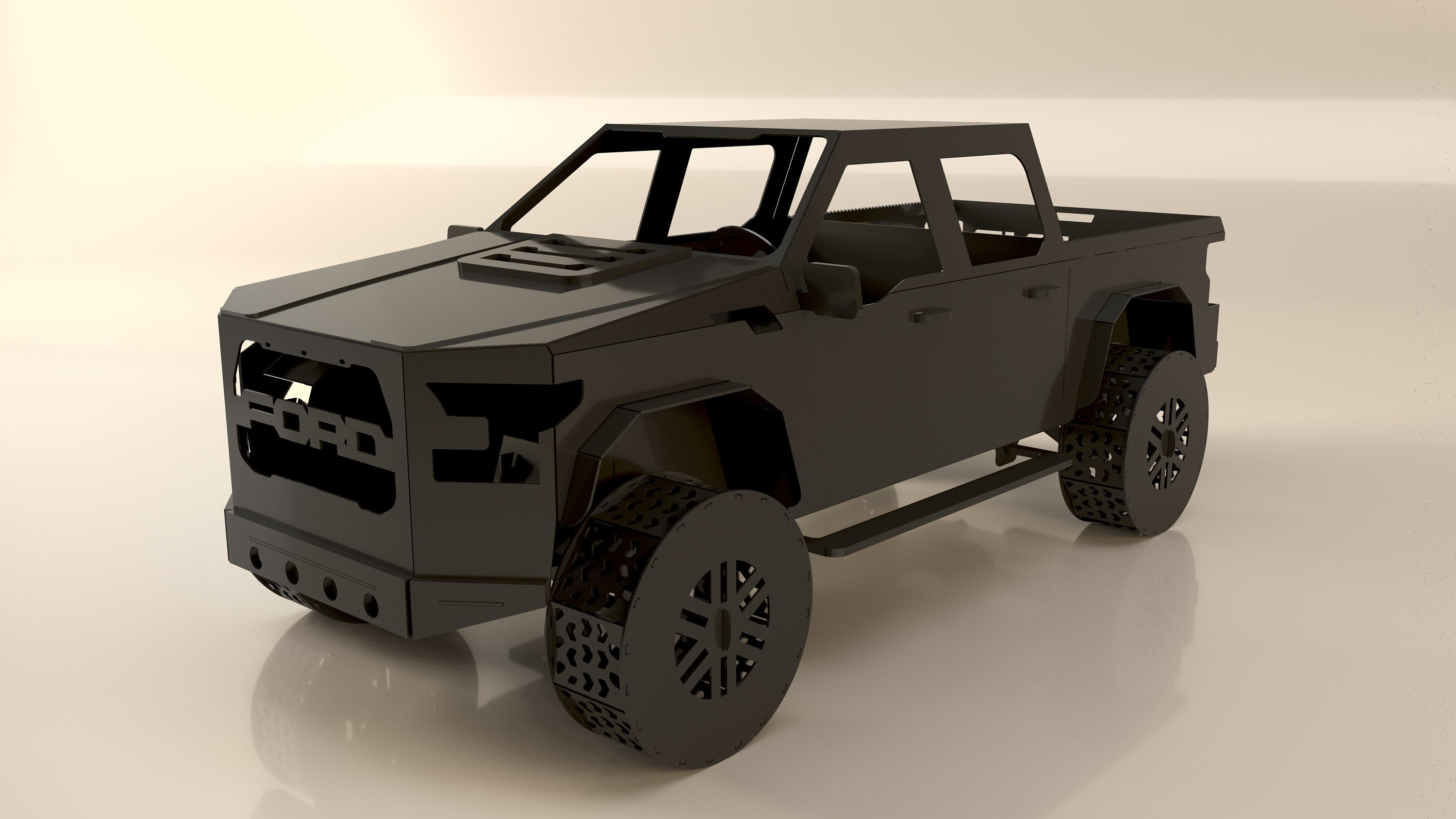 F150 Raptor - Truck - Fire Pit - BBQ - Flower Stand - DXF Files for CNC ...