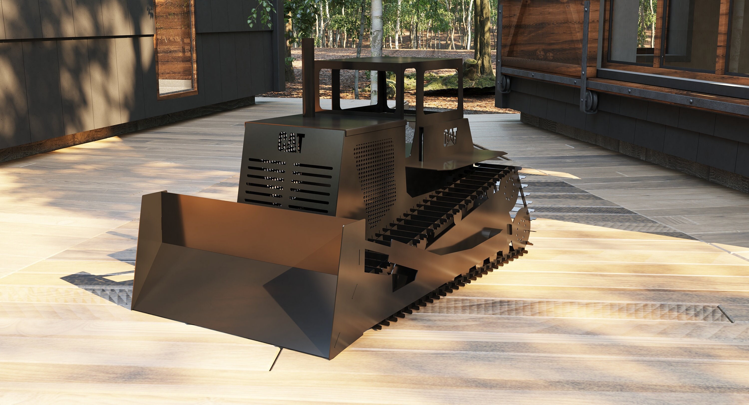 Bulldozer BBQ, Fire Pit - Plasma, Laser Design - DXF Files for CNC ...