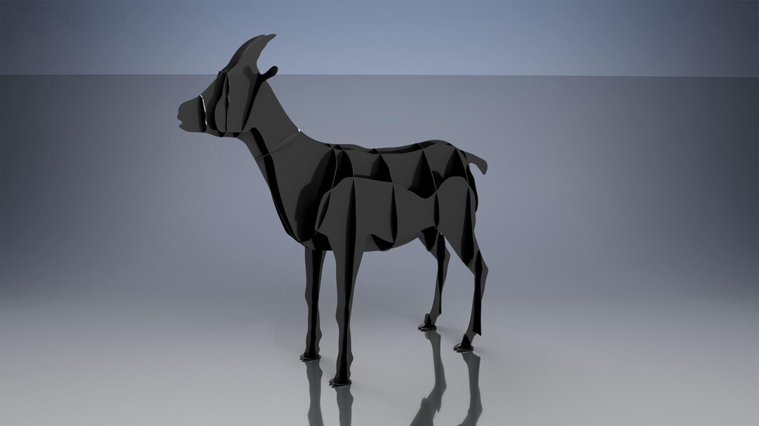 Goat Statue, Garden Decor - Plasma, Laser Design - DXF Files for CNC ...