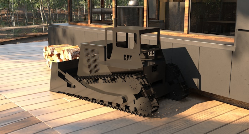 Bulldozer BBQ, Fire Pit - Plasma, Laser Design - DXF Files for CNC ...