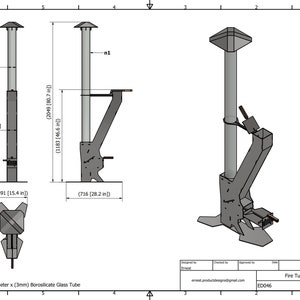 Pellet Torch - Fire Tube - Patio Heater - Plasma, Laser Design - DXF ...