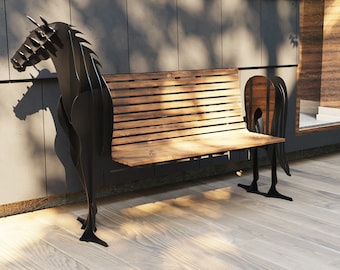 Lion Bench Plasma Laser Design DXF Files for CNC Laser or - Etsy