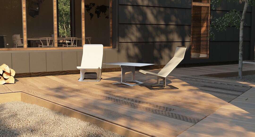 Deck Chair - Deck Table Set - Plasma, Laser Design - DXF Files for CNC ...