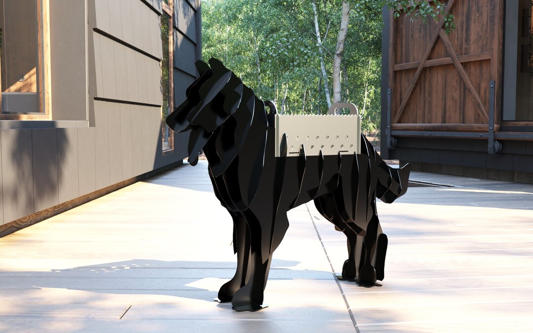 German Shepherd Dog BBQ - Fire Pit - Animal - DXF Files for Laser or ...