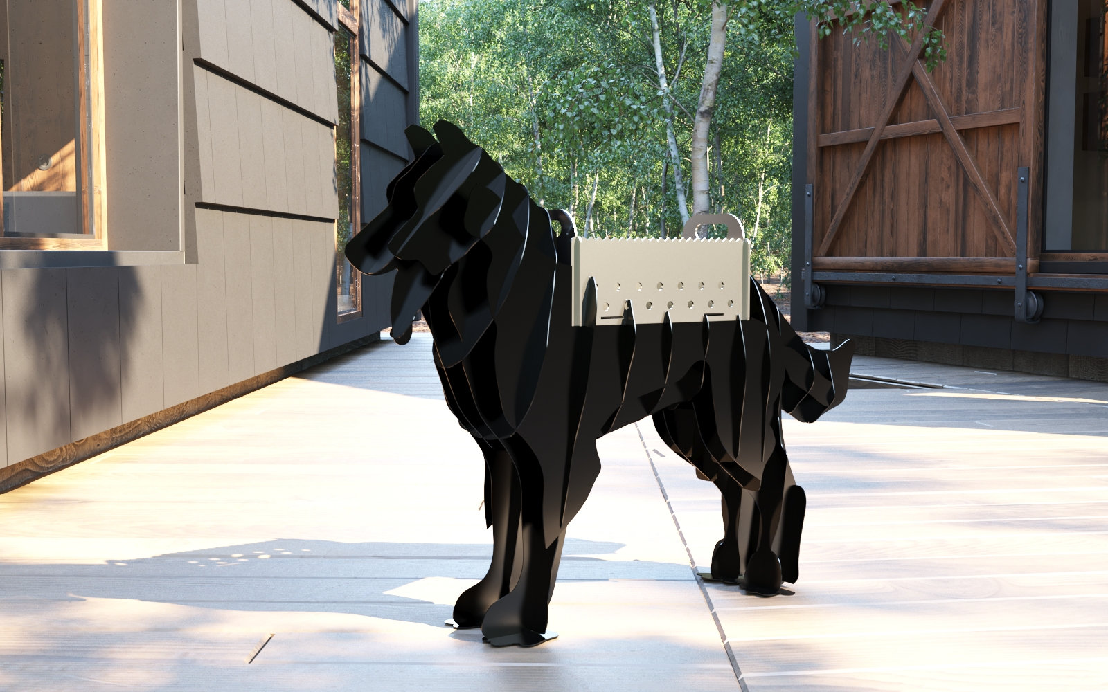 German Shepherd Dog BBQ - Fire Pit - Animal - DXF Files for Laser or ...