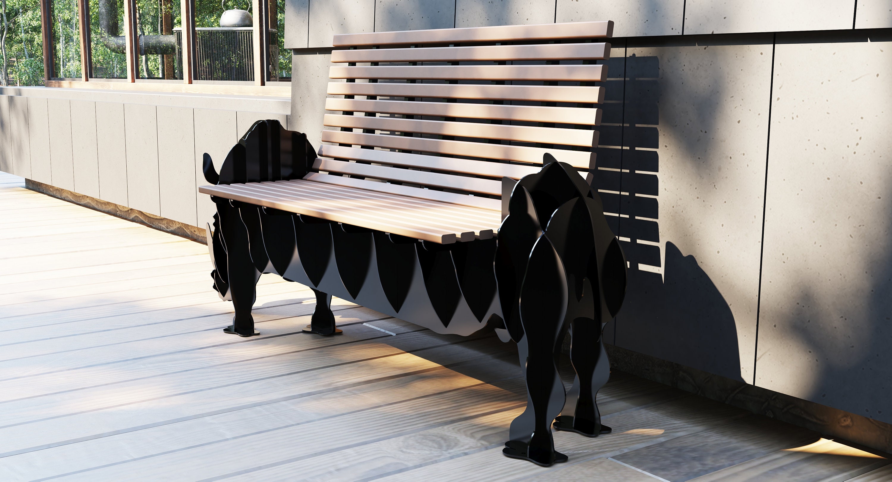 Rhino Bench Plasma Laser Design DXF Files for CNC Laser or - Etsy