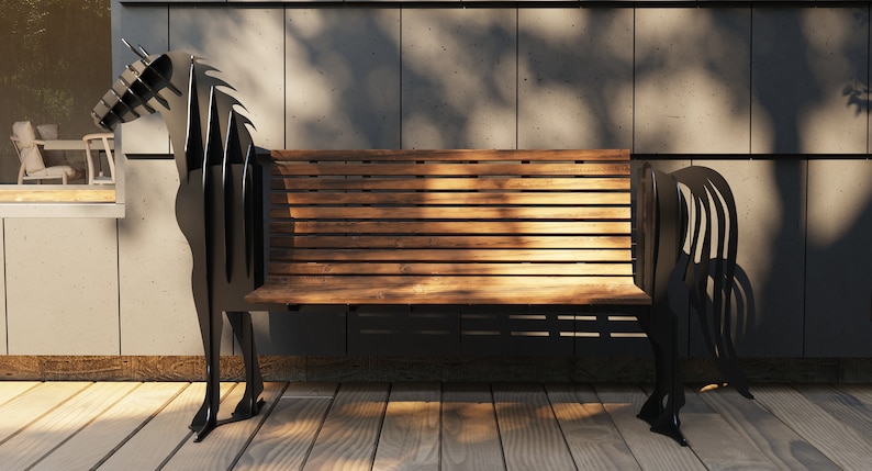 Horse Bench, Plasma, Laser Design - DXF Files for CNC Laser or Plasma ...