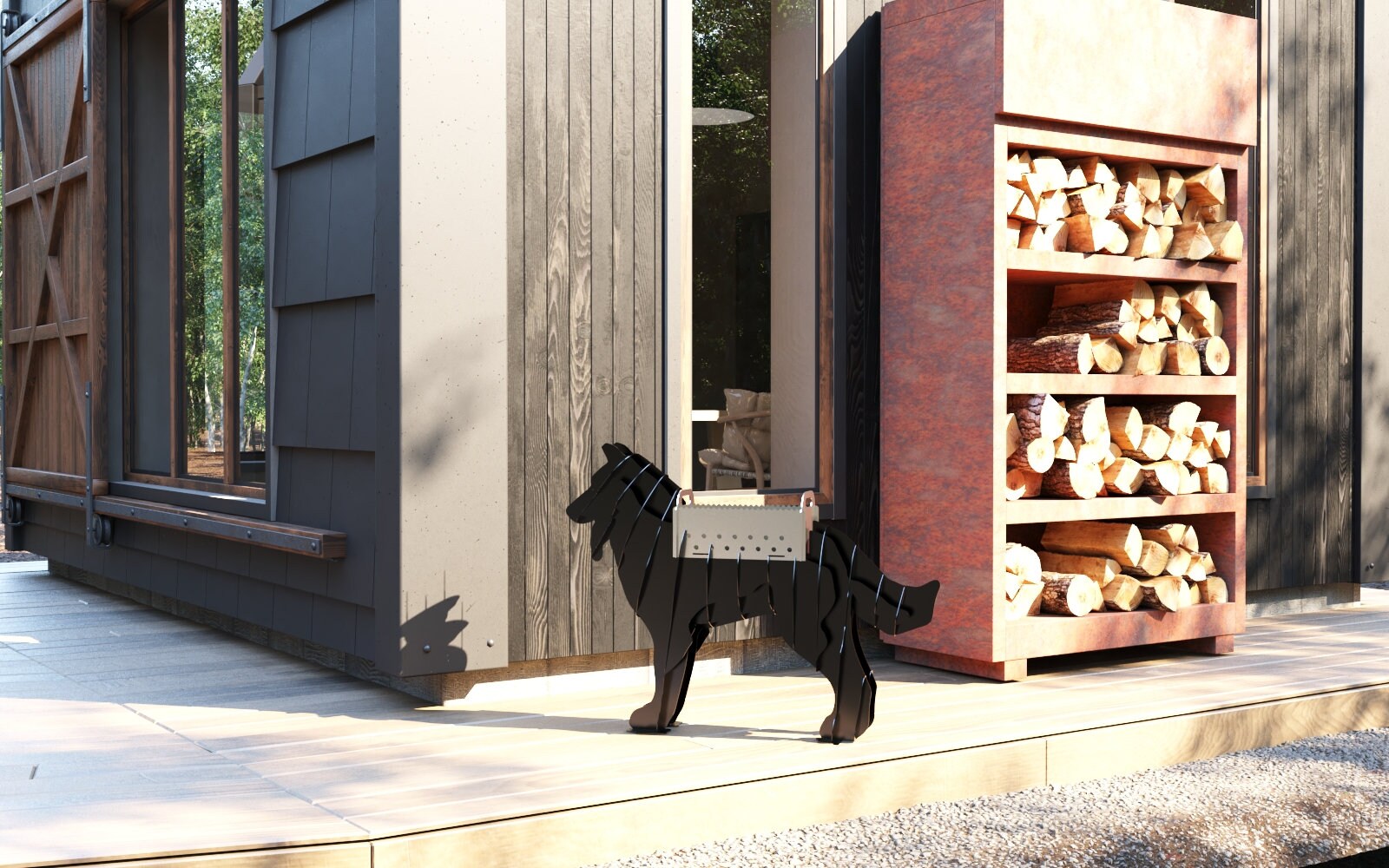 German Shepherd Dog BBQ - Fire Pit - Animal - DXF Files for Laser or ...