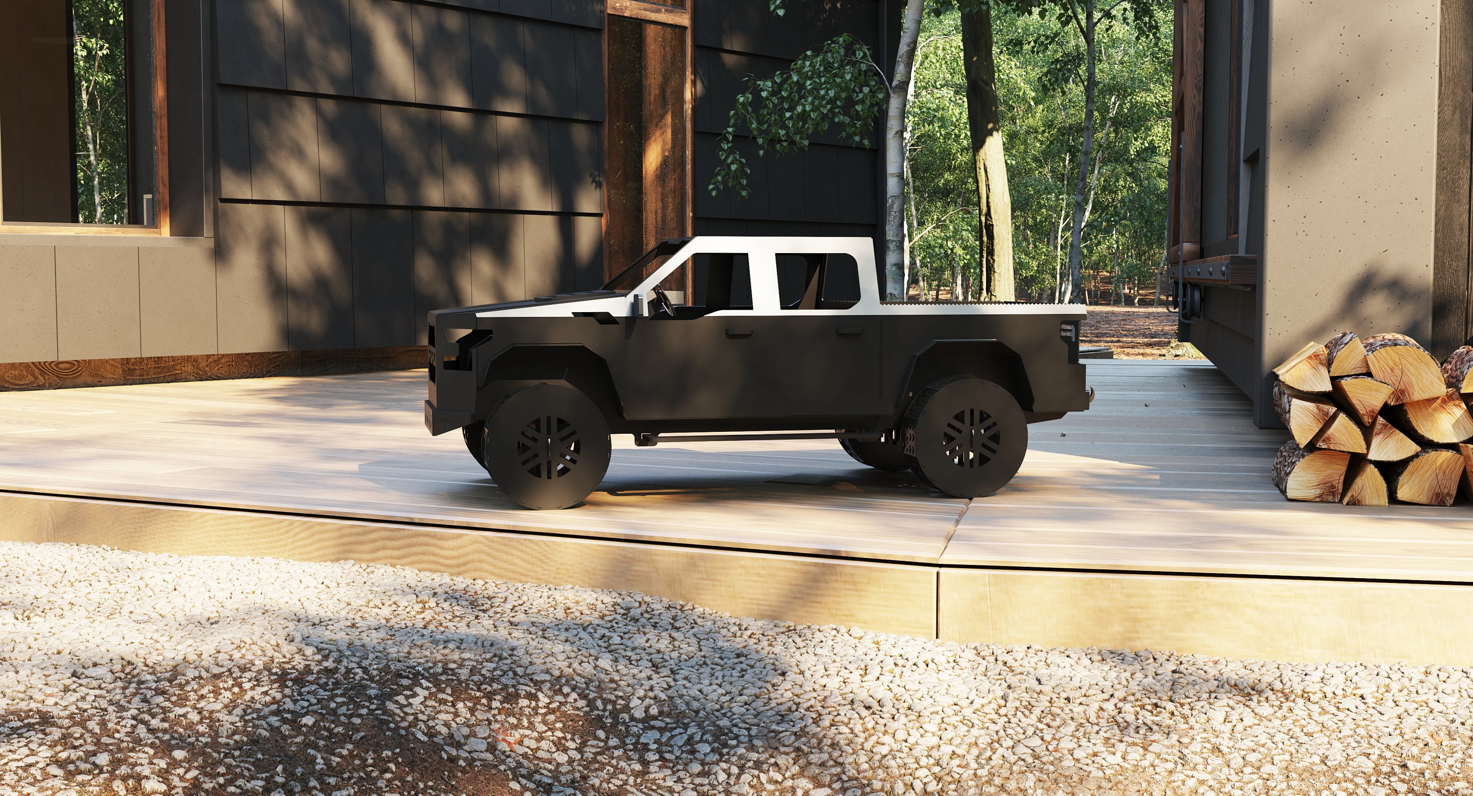 F150 Raptor - Truck - Fire Pit - BBQ - Flower Stand - DXF Files for CNC ...