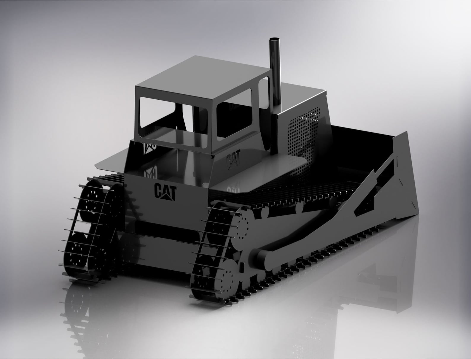 Bulldozer BBQ, Fire Pit - Plasma, Laser Design - DXF Files for CNC ...