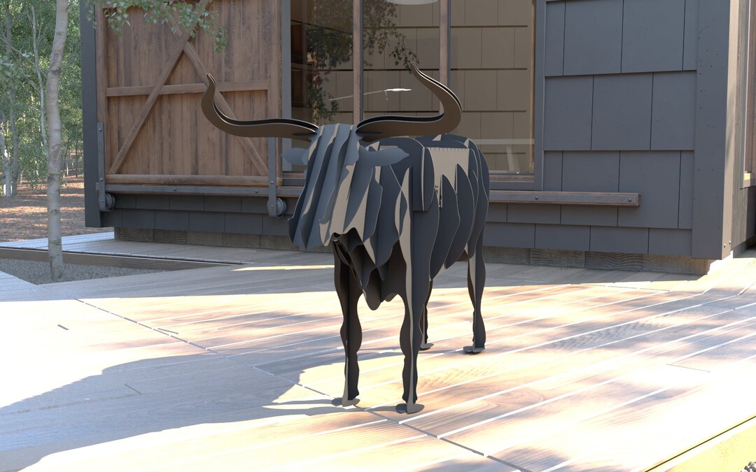 Bull BBQ, Flower Stand - DXF Files for CNC Laser or Plasma Cutter ...