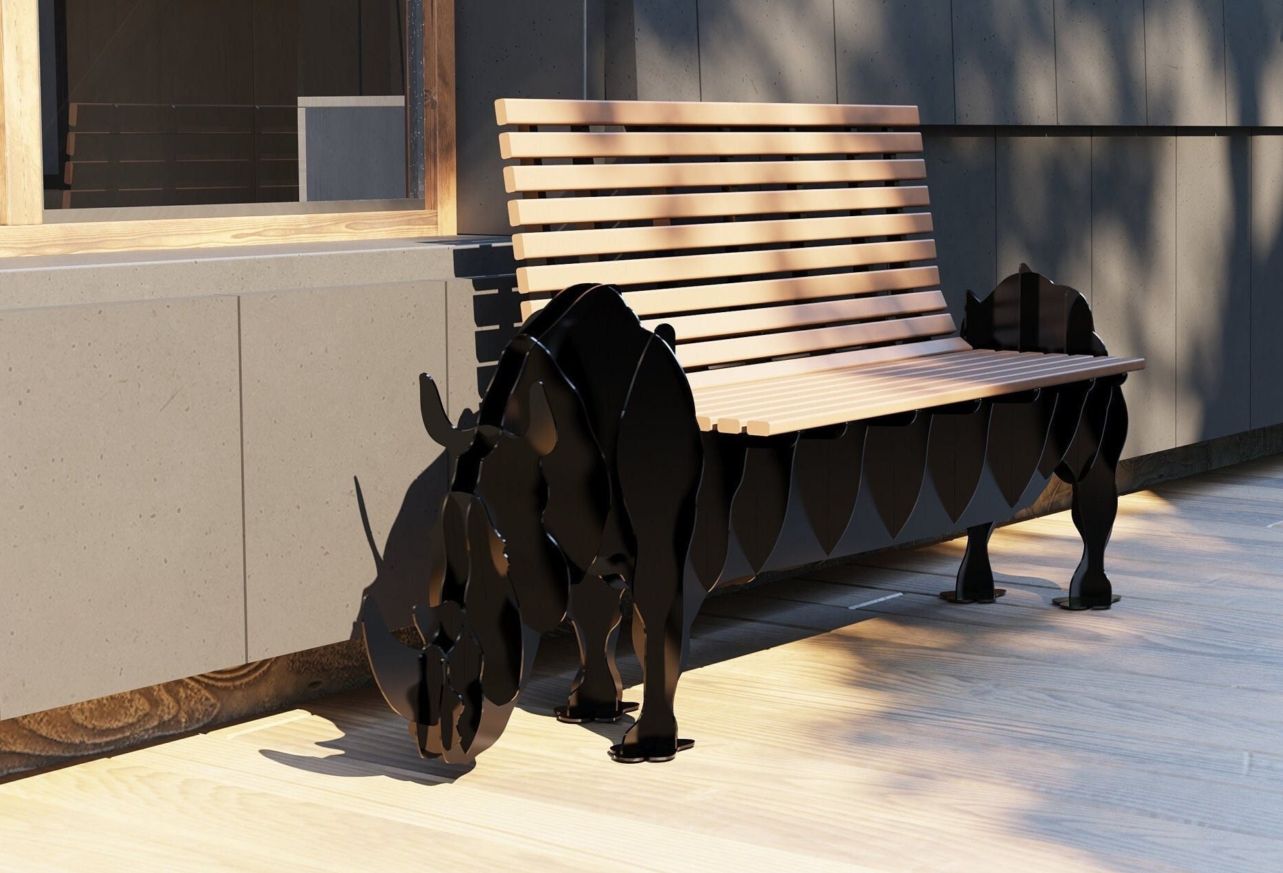 Rhino Bench, Plasma, Laser Design DXF Files for CNC Laser or Plasma ...