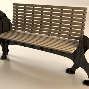 Lion Bench, Plasma, Laser Design - DXF Files for CNC Laser or Plasma ...