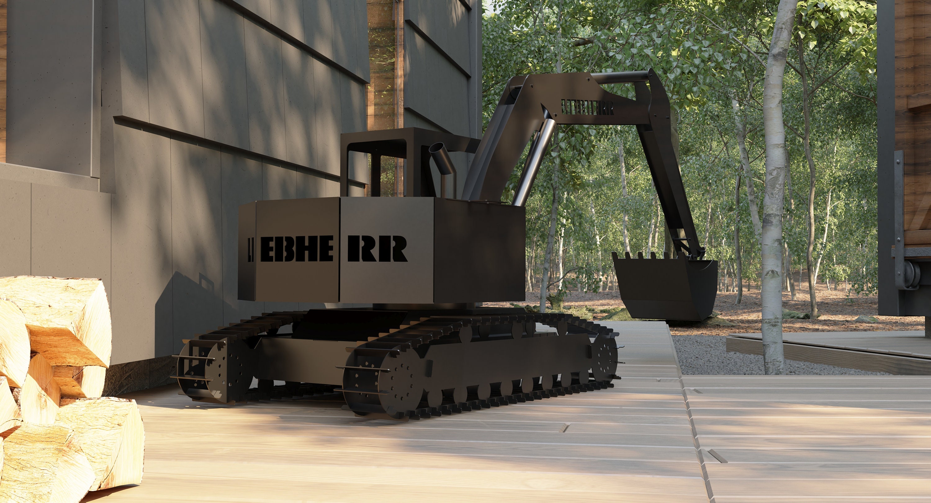 Digger, Excavator BBQ, Fire Pit - Plasma, Laser Design - DXF Files for ...