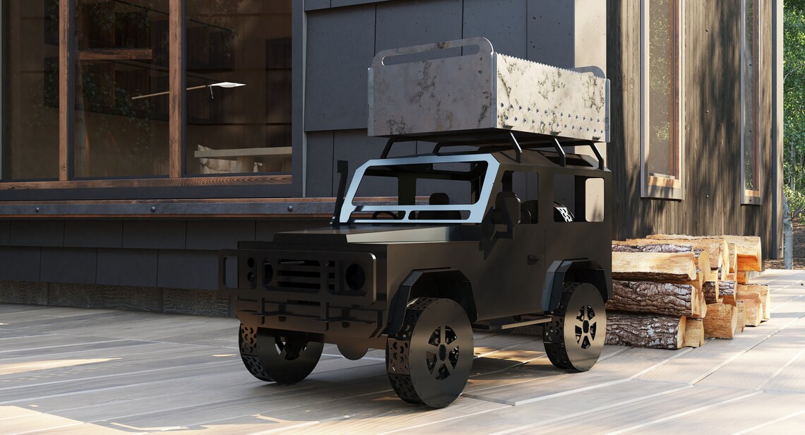 Vehicle Fire Pit Bundle BBQ DXF Files, Drawings, Plans for CNC Plasma ...