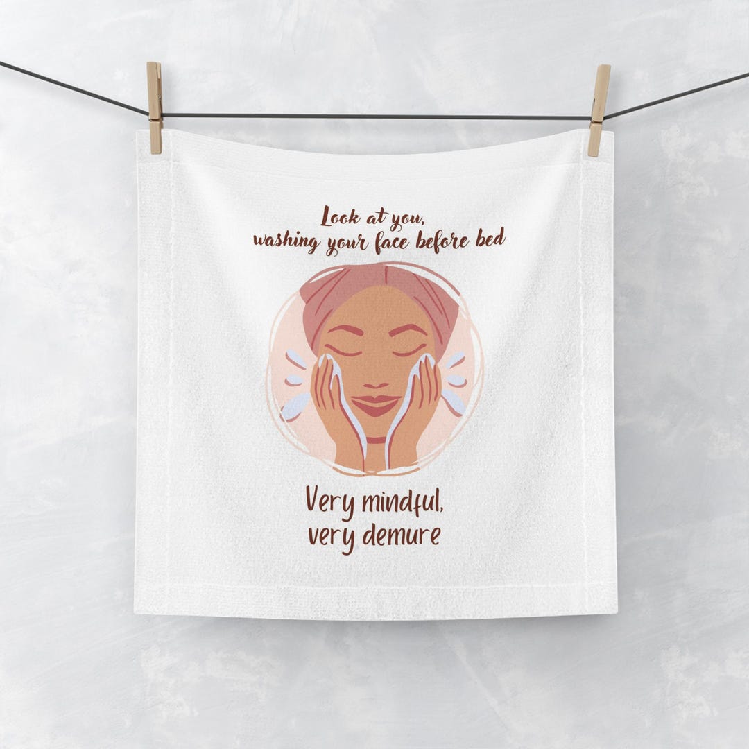 Mindful Face Towel, Spa Essential for Self-care Routine, Perfect for ...